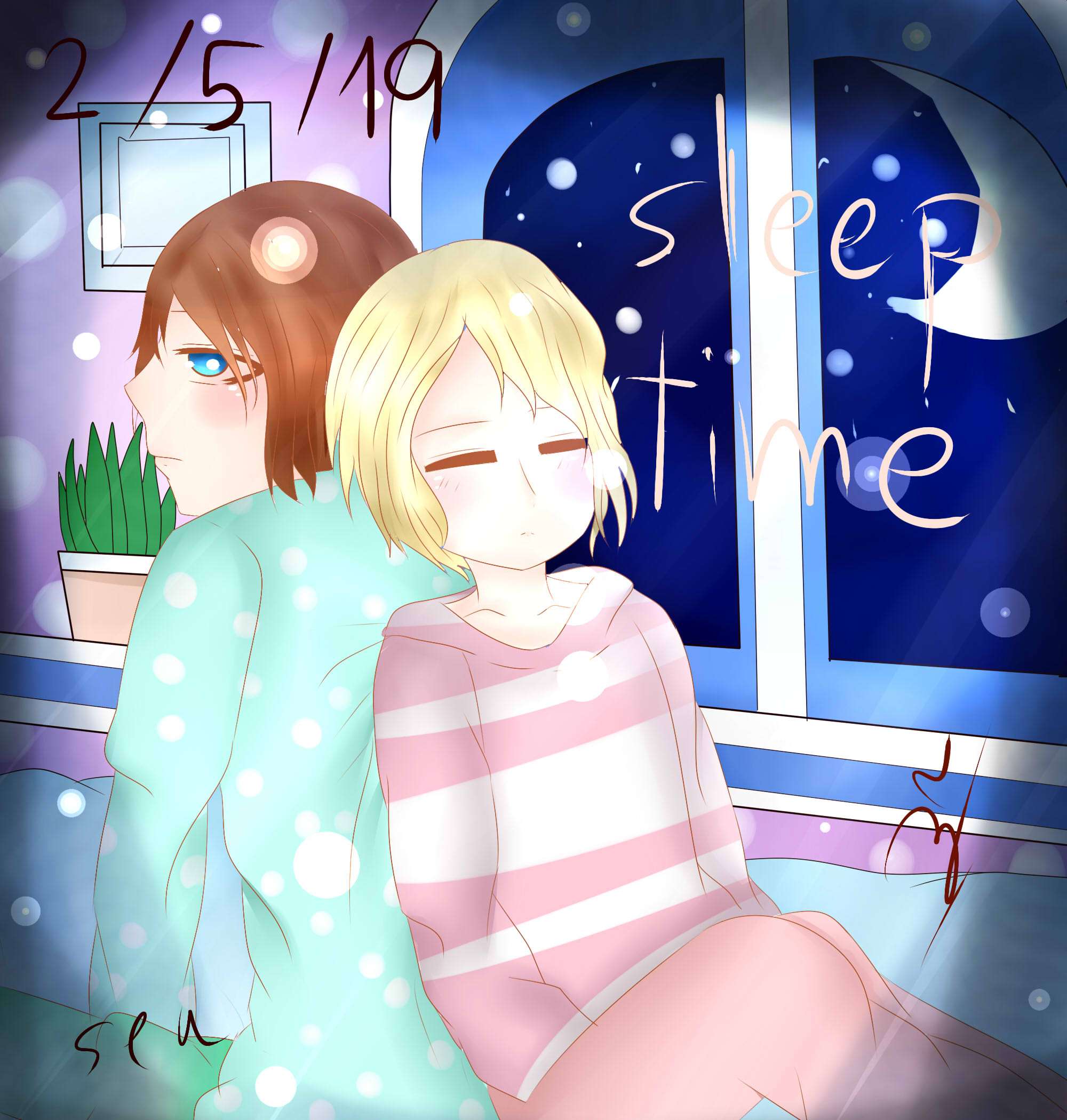 sleep time - ภาพวาด